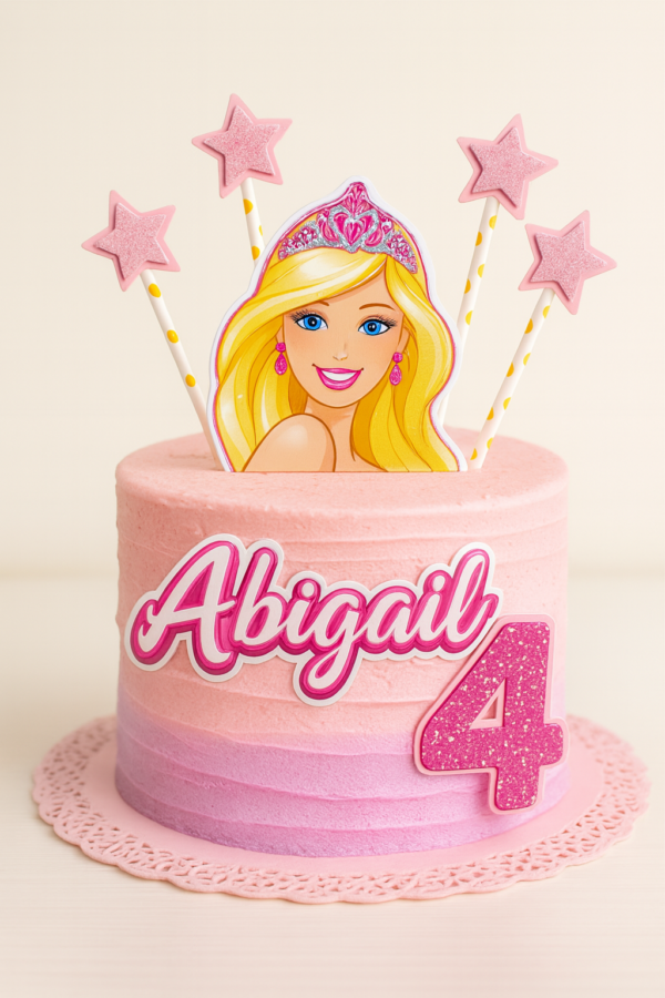 Topper Barbie con Estrellas SVG Y PARA CAMEO GRATIS – Archivo ...