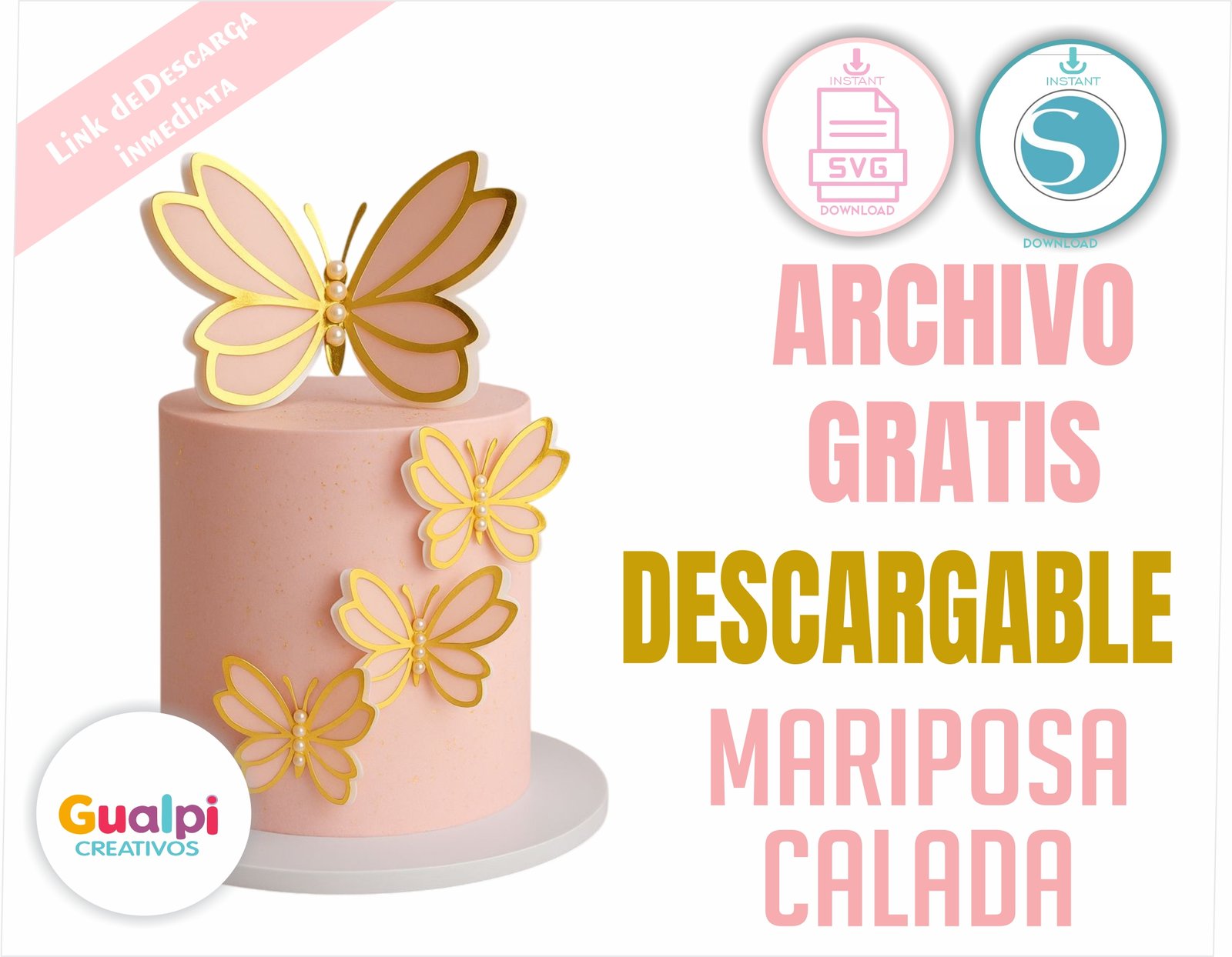 Mariposa Calada SVG en Capas – Archivo Gratis para Silhouette Cameo ...