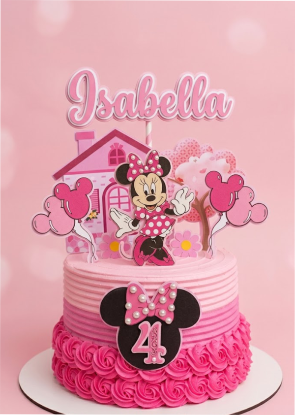 Topper Minnie Rosa GRATIS | SVG para Silhouette Cameo y Cricut | Casa ...