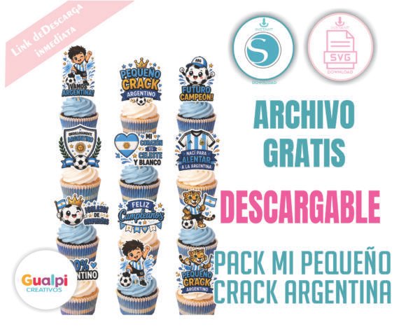 Pack Mi Pequeño Crack Argentina GRATIS | SVG Cricut + Silhouette Cameo ...