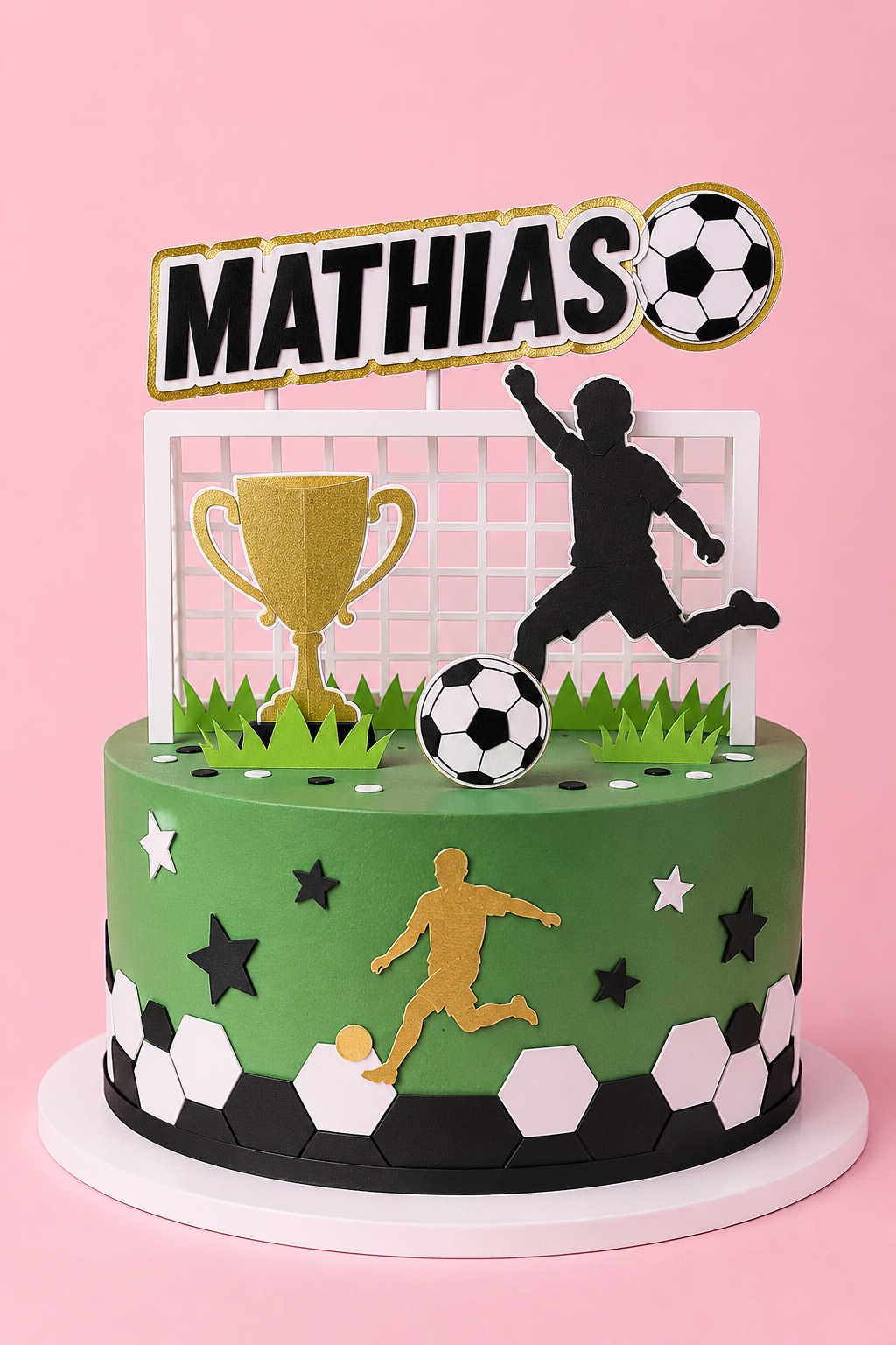 Topper Futbolista Cancha GRATIS para Silhouette Cameo | Cake Topper ...